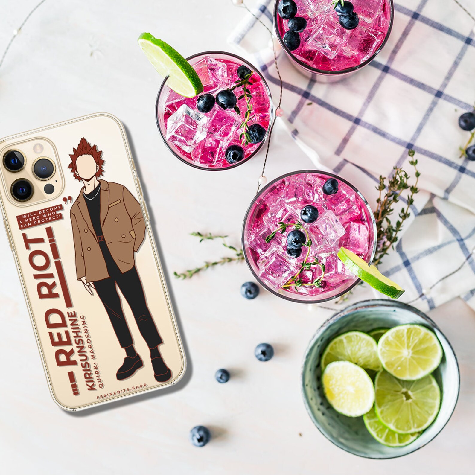 MHA Kirishima/red Riot Phone Case iphone & Samsung | Etsy