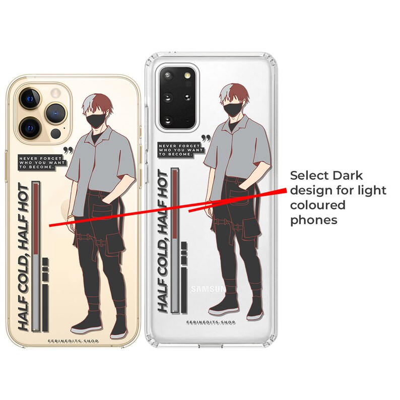 MHA Todoroki Phone Case iphone & Samsung - Etsy UK