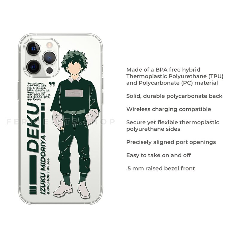 MHA Deku/Izuku Midoriya Phone Case iPhone & Samsung | Etsy