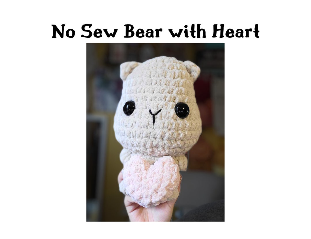 No Sew Crochet Bear Pattern - No Sew Crochet Chipmunk Pattern - Bear ...