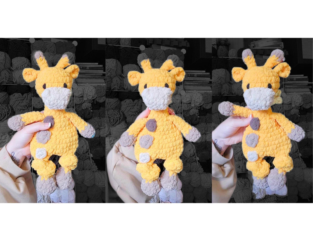 Giraffe Snuggler Plushie - Giraffe Lovey - Safari Nursery Decor ...