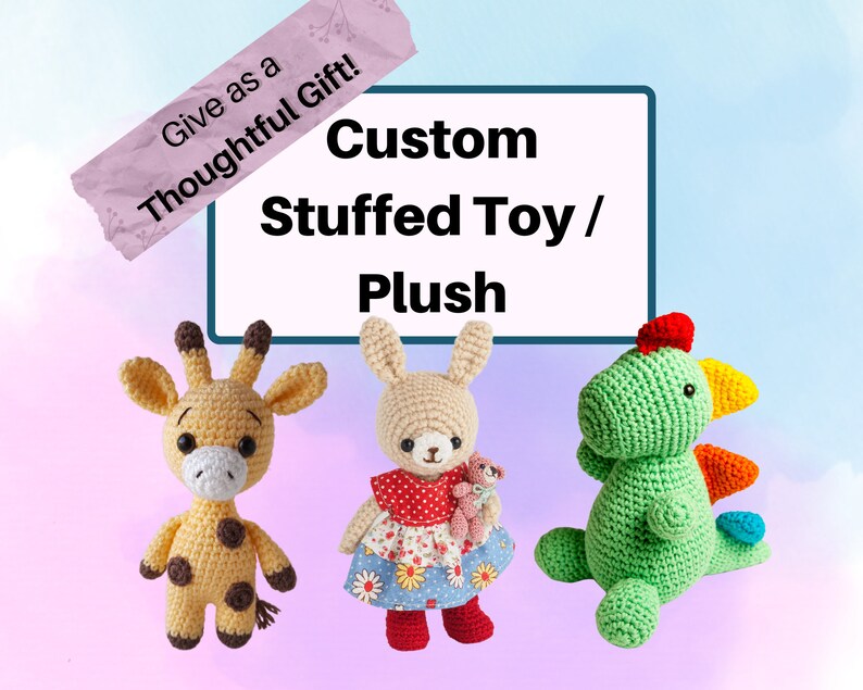 Large Custom Plush Commission Custom Plushie Custom Anime - Etsy