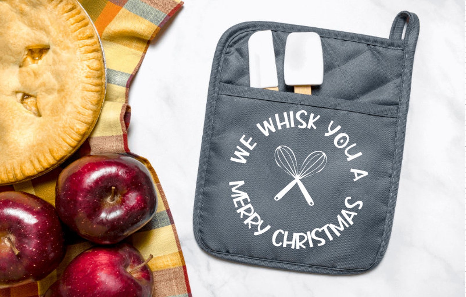 Graphic Kitchen Christmas Saying Pot Holders Farmhouse Etsy