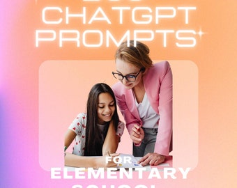 CHATGPT Prompts for Teachers - Etsy