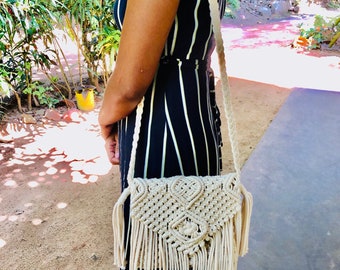 Handmade Macrame Shoulder Bag - Etsy