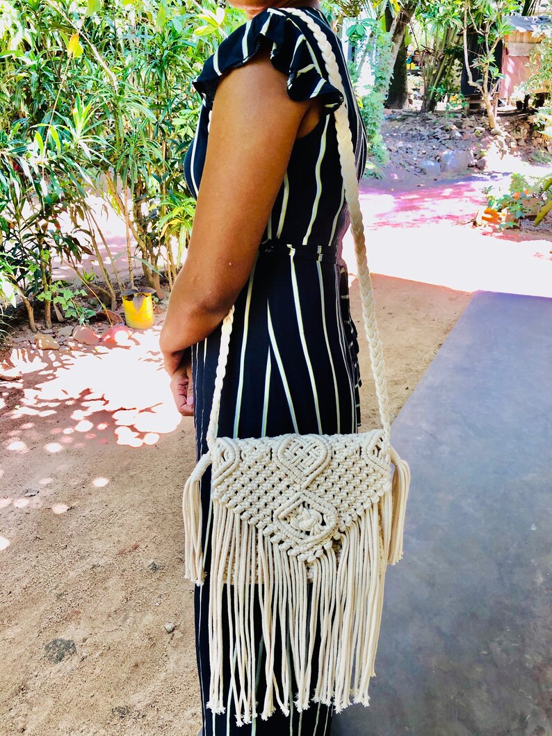 Handmade Macrame Shoulder Bag - Etsy