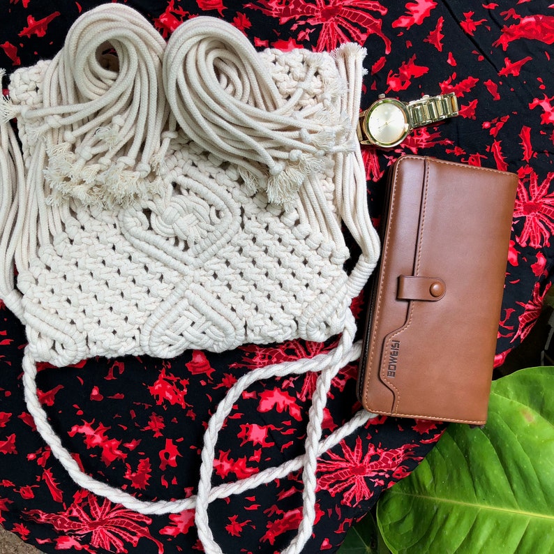 Handmade Macrame Shoulder Bag - Etsy