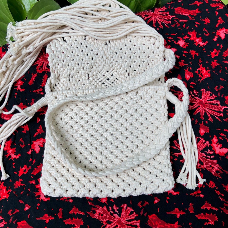 Handmade Macrame Shoulder Bag - Etsy