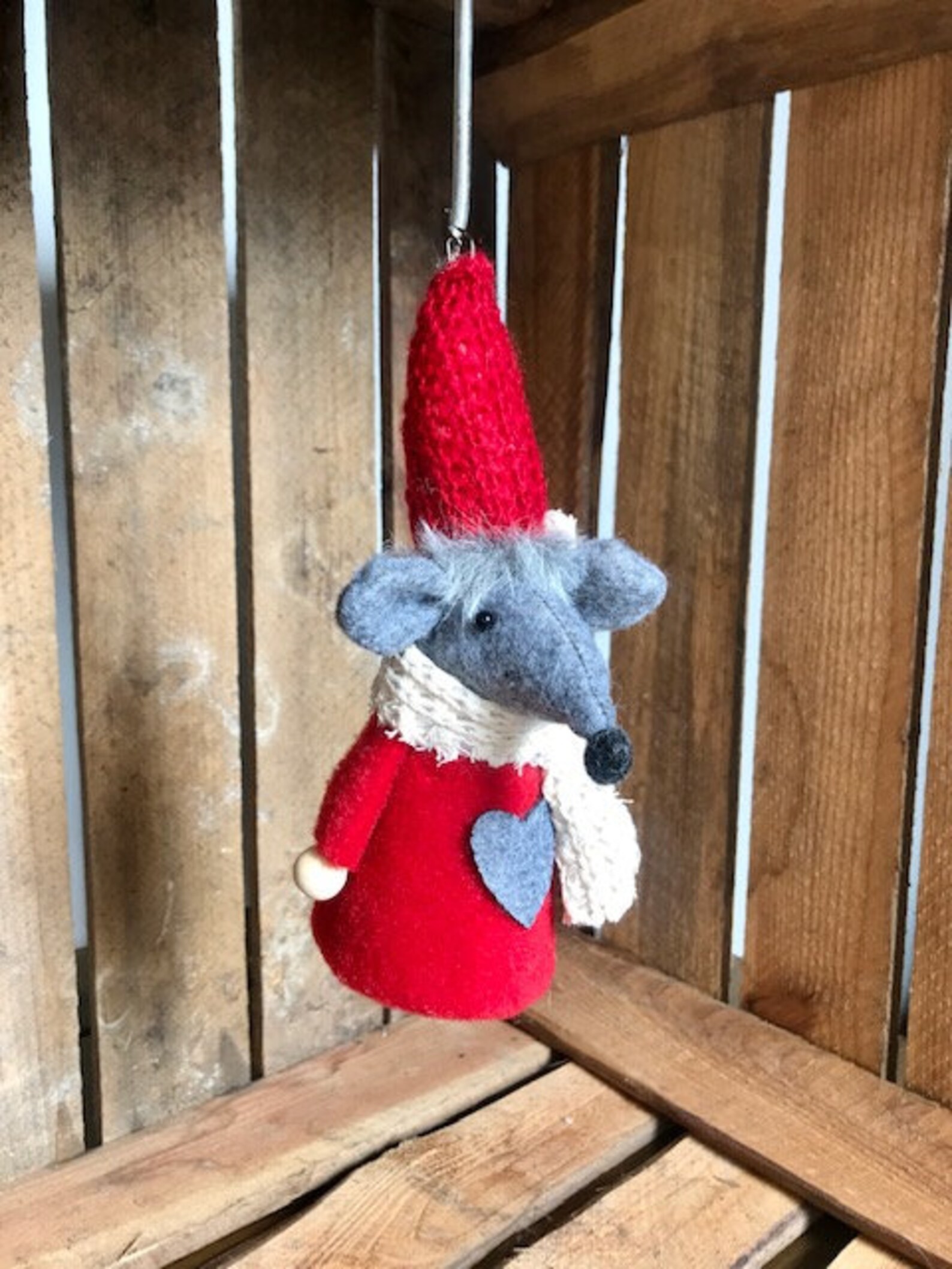 Millie The Springy Mouse Christmas Decoration | Etsy