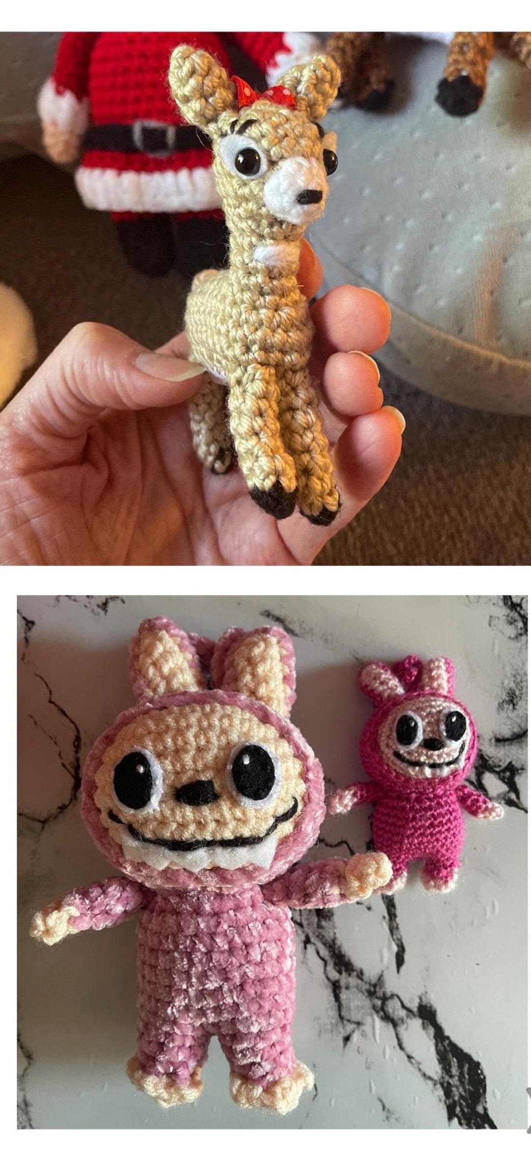 Crochet Clarice From Rudolph. Clarice ONLY. Also Some Smiling Bunnies ...