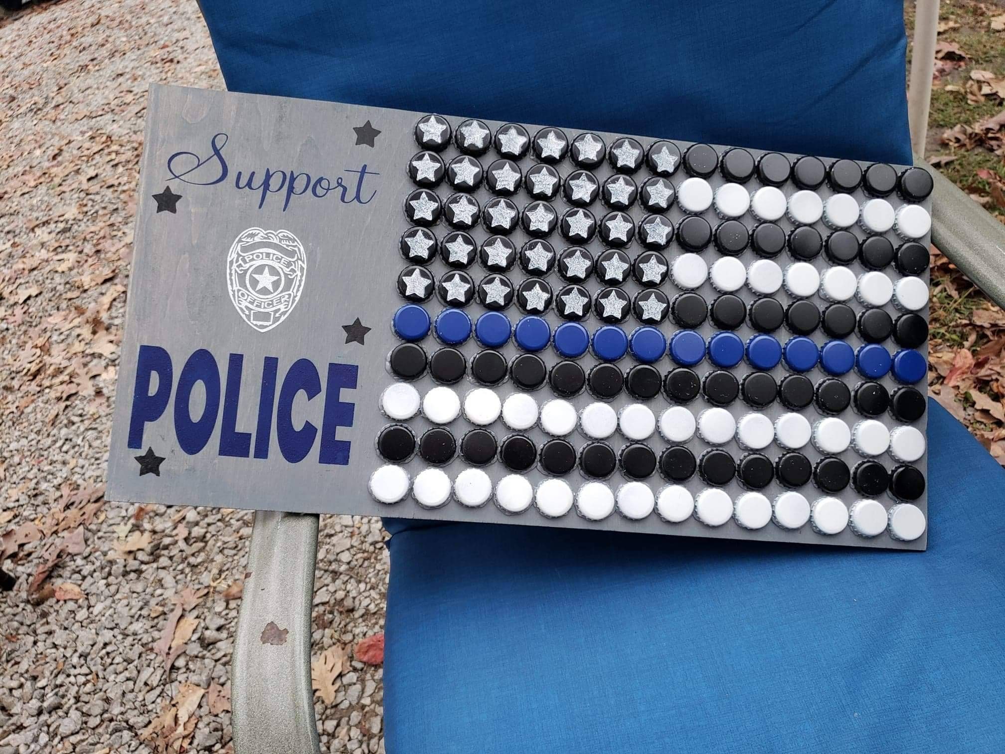 Handmade Custom Bottle Cap Wooden USA United States Flag Sign - Etsy