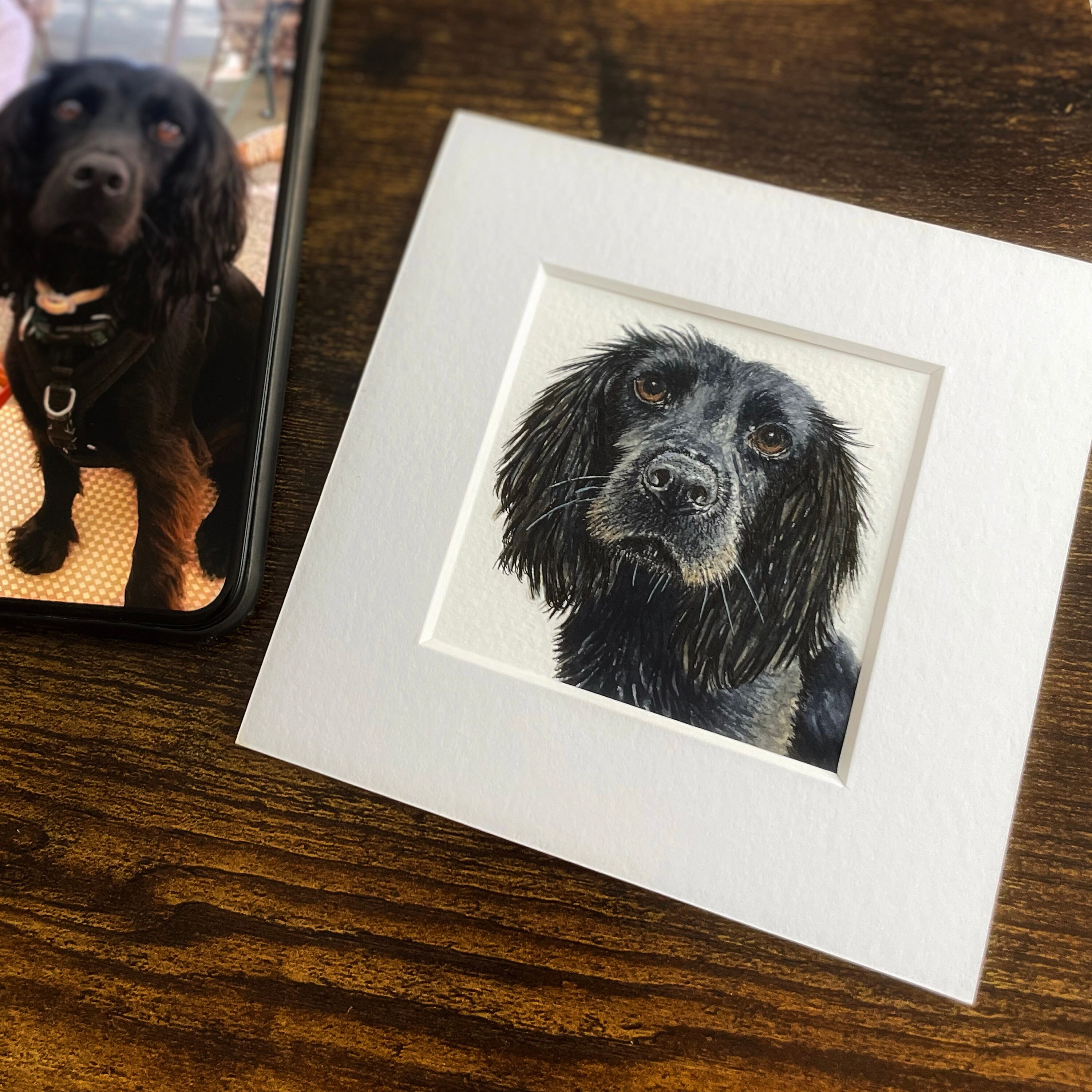 Mini Watercolour Portraits - Silver Plated Frame - Etsy
