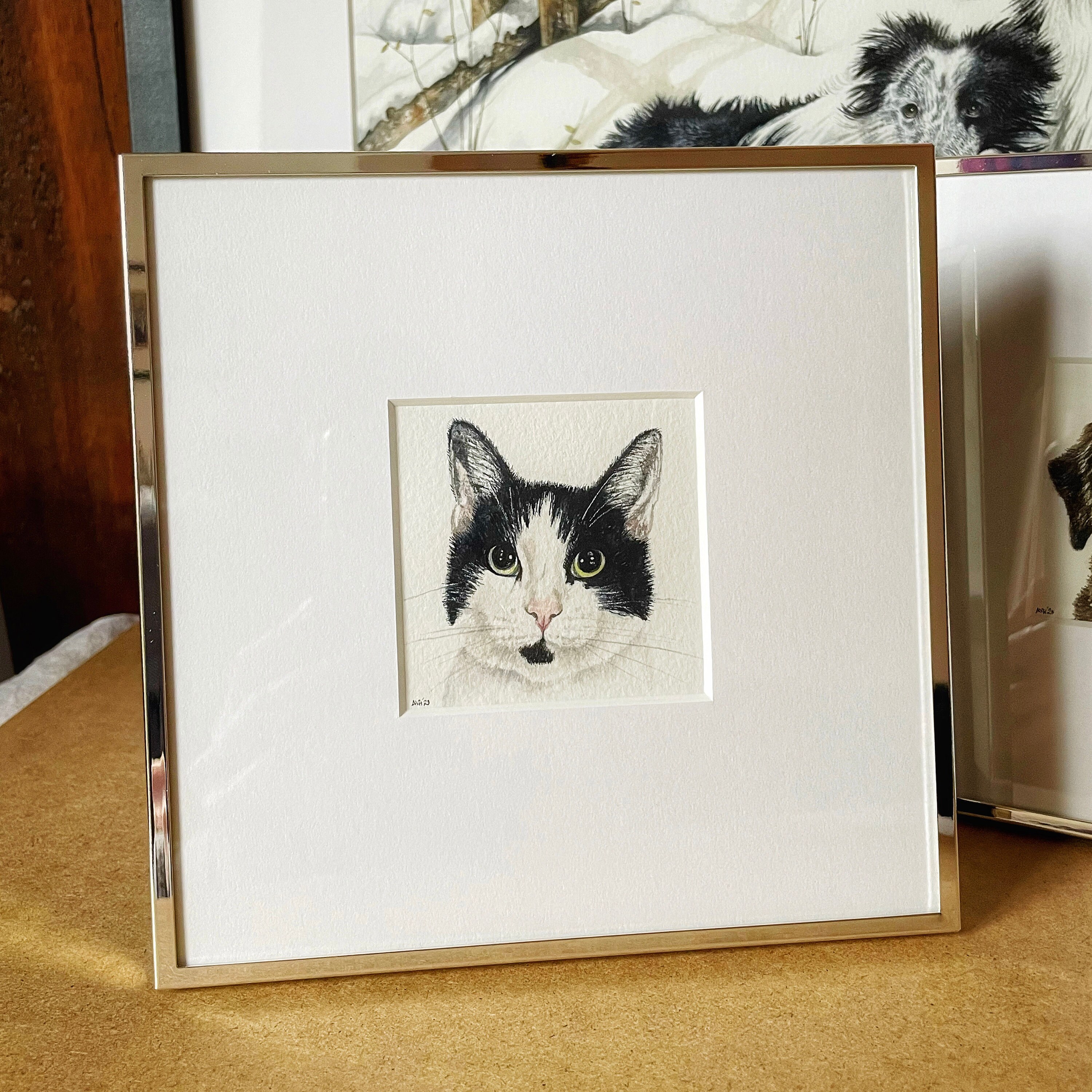 Mini Watercolour Portraits Silver Plated Frame - Etsy