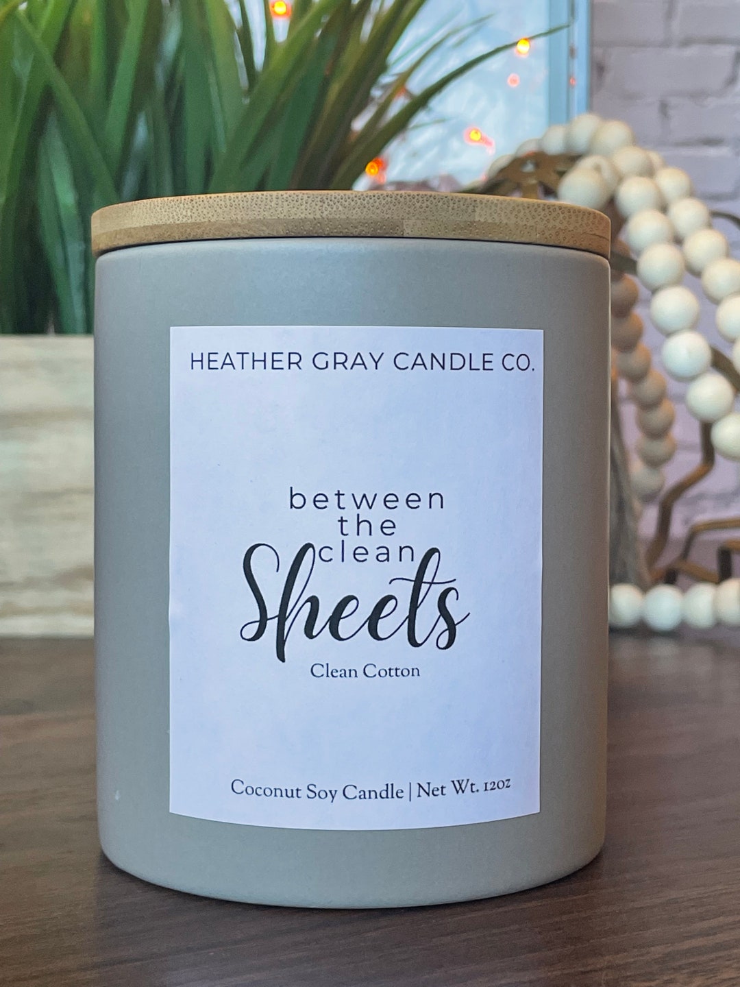 Clean Sheets Scented Candle Clean Scented Luxury Coconut Apricot Wax ...