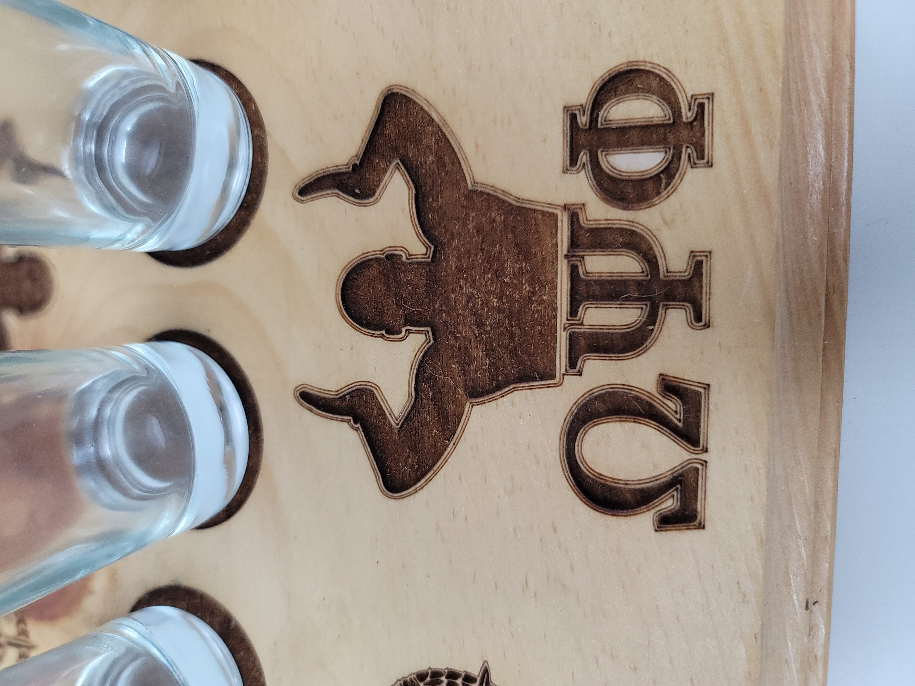 Omega Shot Glass Tray W/shot Glasses - Etsy