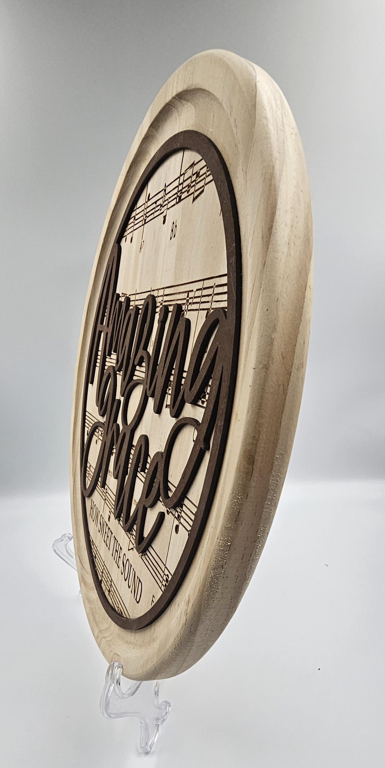 Amazing Grace Round Sign Stand Included - Etsy