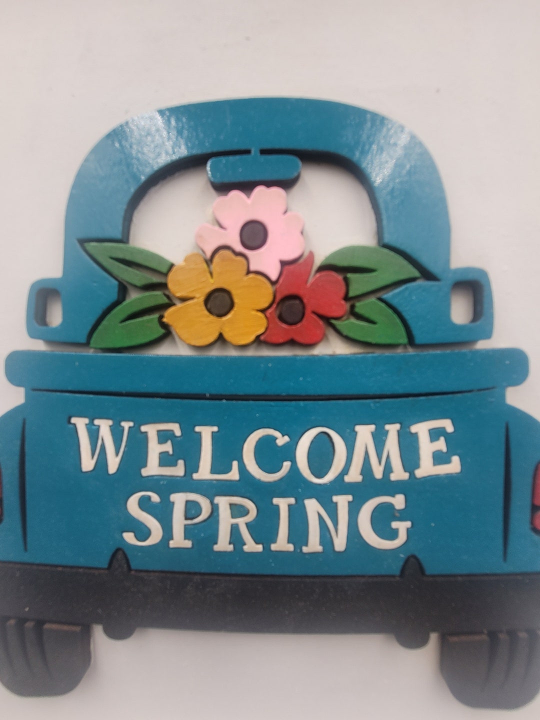 Welcome Spring Key Holder Wall Hanging - Etsy