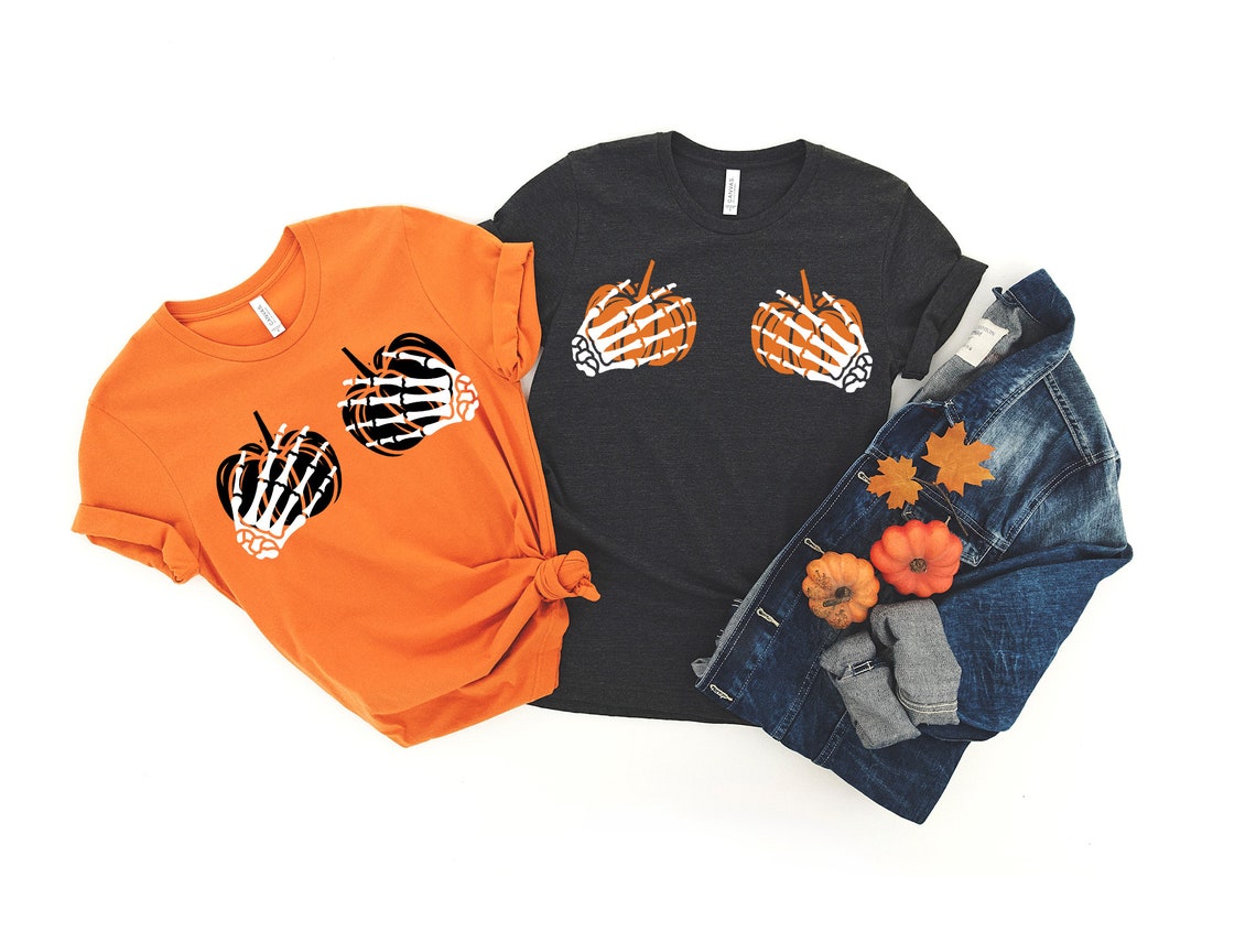 Skeleton Hands Shirt Funny Halloween Shirt-Halloween | Etsy