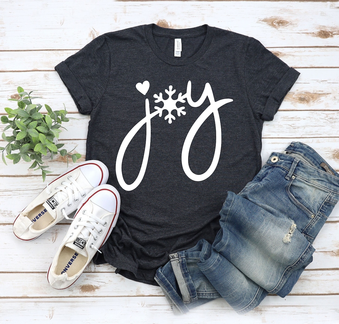 Joy Christmas Shirt, Cute Christmas Shirt, Christmas Party, Holiday ...