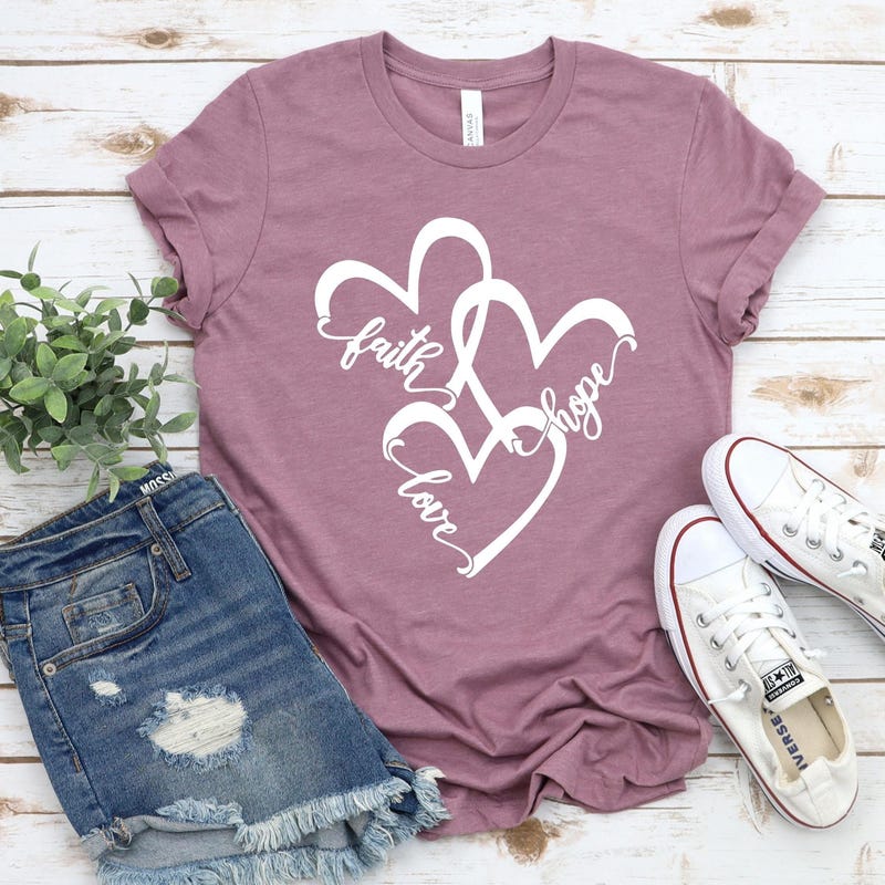 Love and Faith T Shirts - Etsy