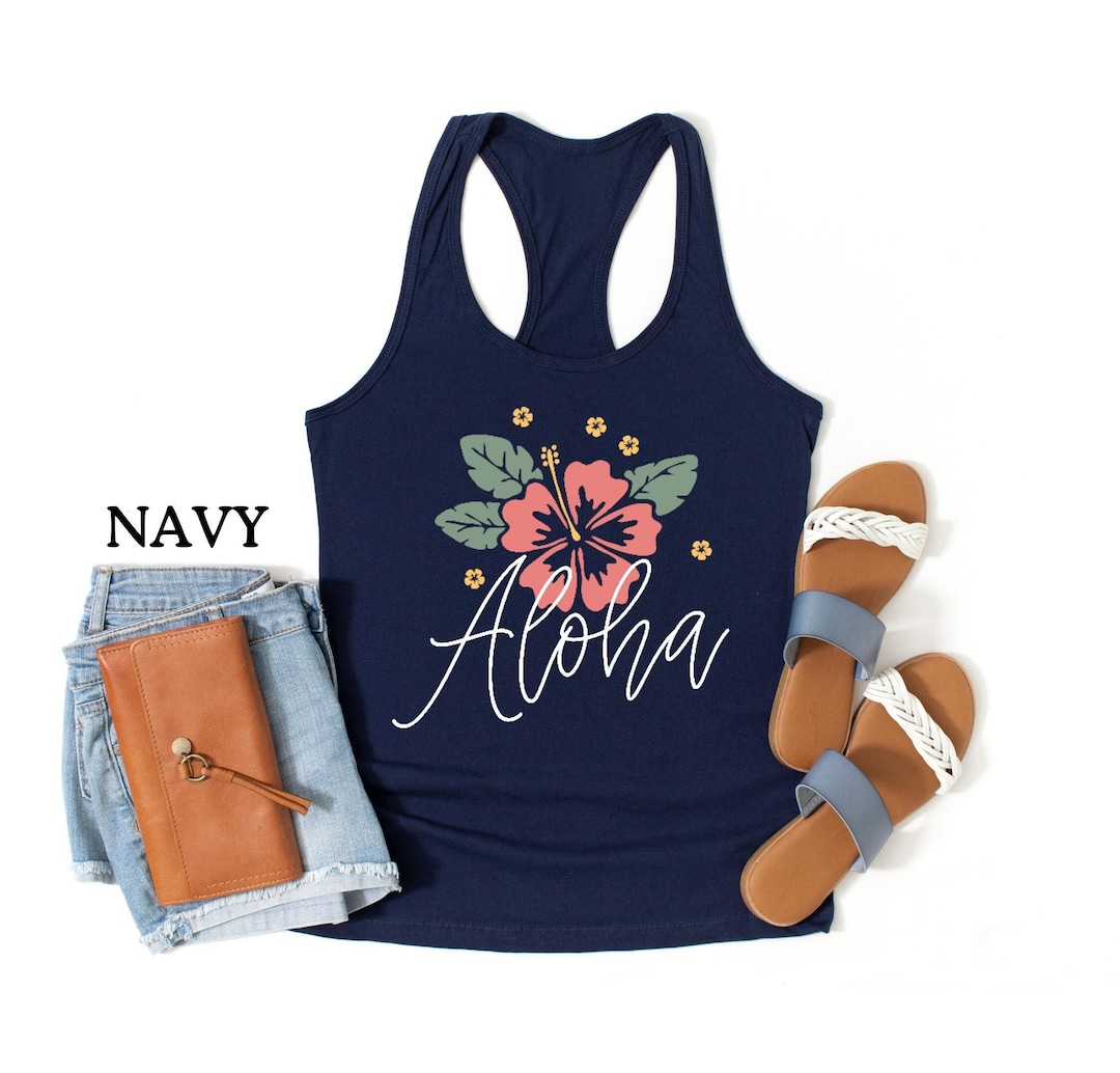 Aloha Tank Top, Beach Tank Top, Hawaii Tank Top, Hawaii Trip Tee, Aloha ...