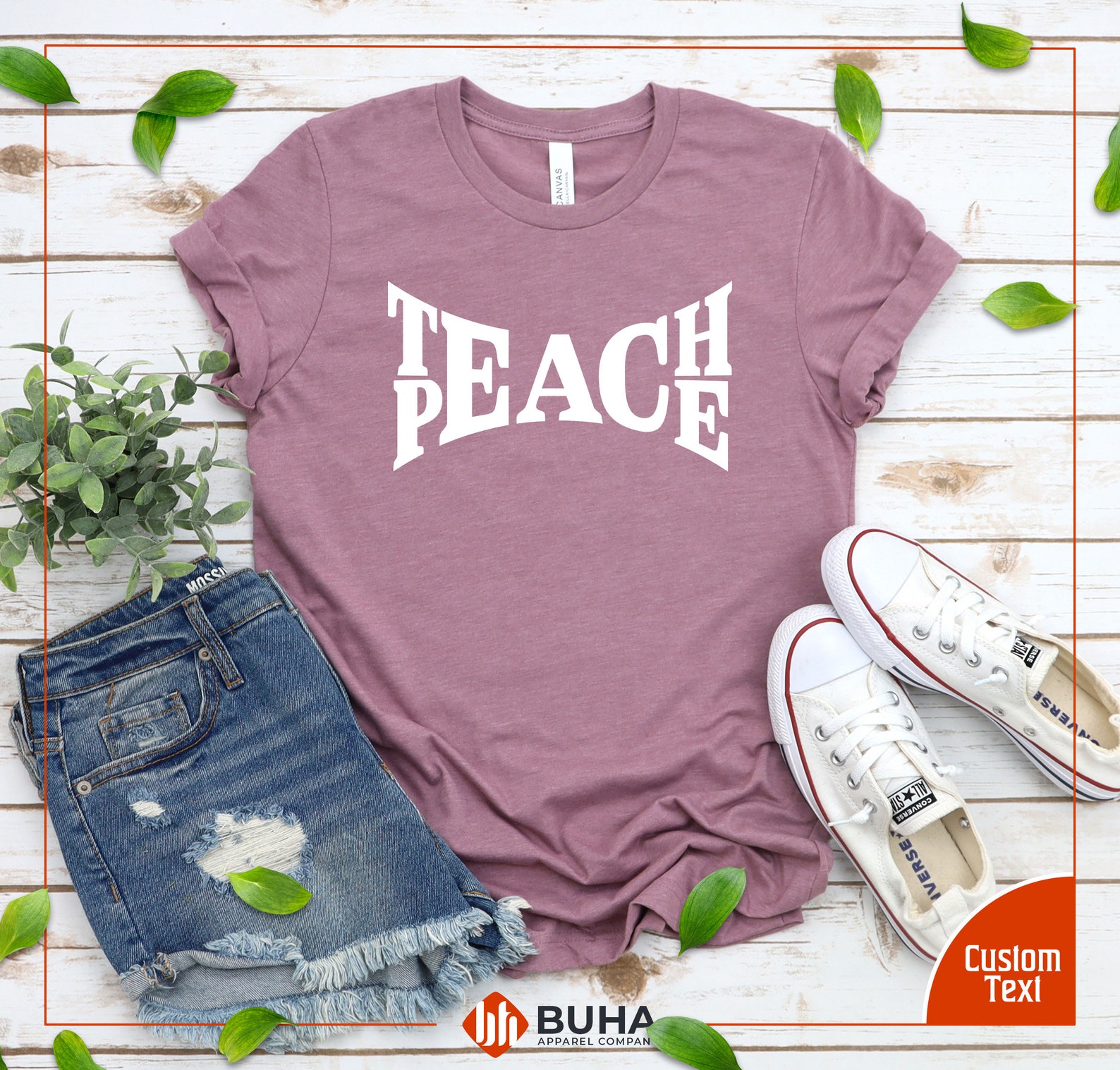 TEACH PEACE Shirt Teacher Shirt PEACE Shirt-back to - Etsy