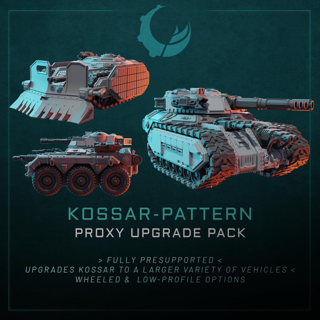 Kossar-pattern Tank/apc/ifv/td - Sci Fi/modern - Modular - Magnet Ready ...