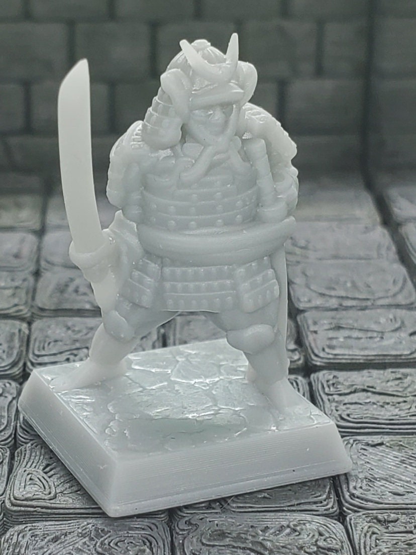 Samurai, Ronin, and Ashigaru 28mm Dungeons and Dragons Pathfinder Resin ...