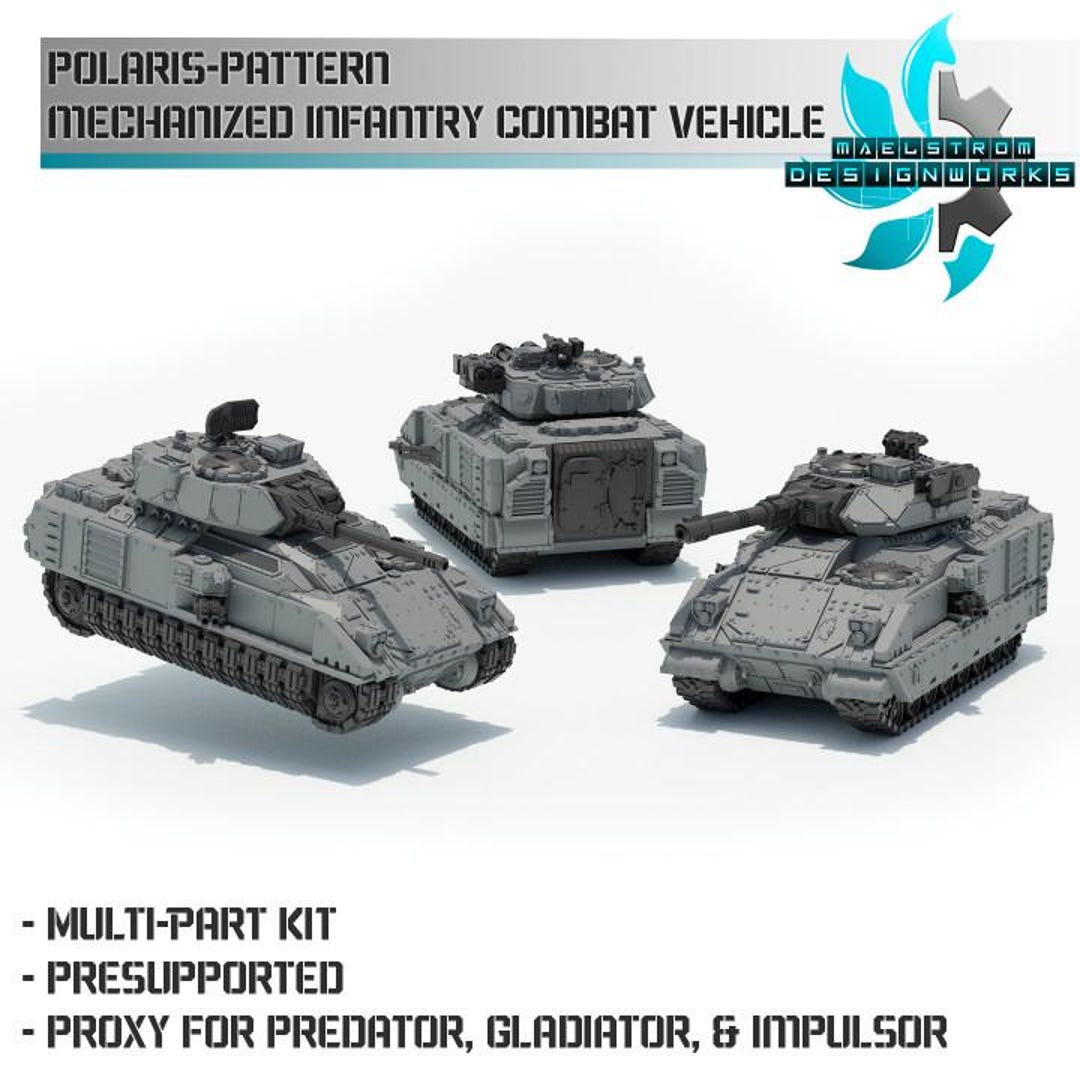 Polaris-pattern - Apc/ifv/tank - Sci Fi/modern - Modular - Magnet Ready ...