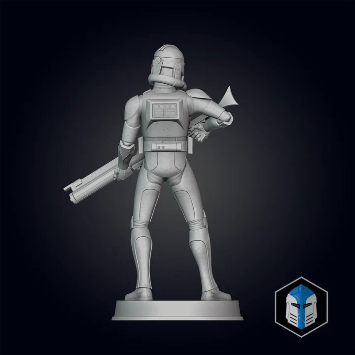 Clone Trooper Phase 2 Animated Style Star Wars Statue 1/6 Scale 3d ...