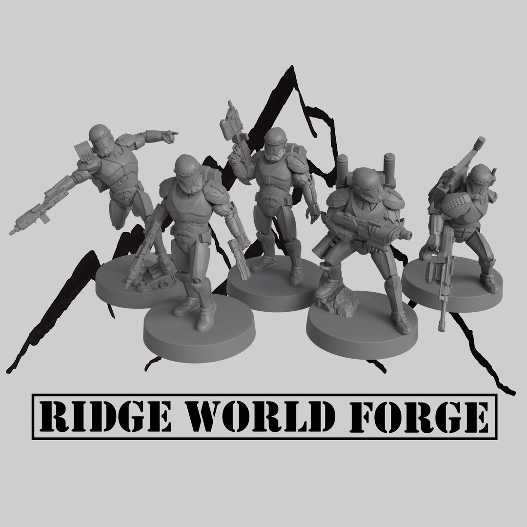 Clone Commando - Clone Wars - Miniatures - Star Wars - 3d Printed ...