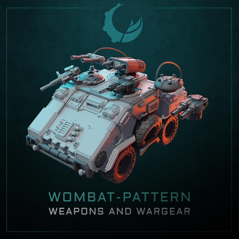 Wombat-pattern ATCV - Sci Fi/modern - Modular - Magnet Ready - Etsy