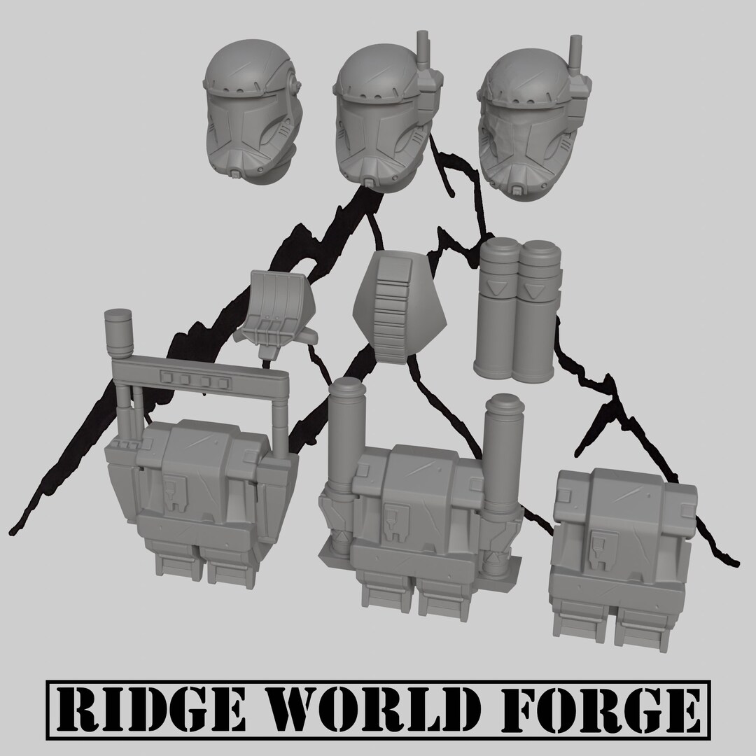 Clone Commando Accessory Pack - Clone Wars - Miniatures - Star Wars ...