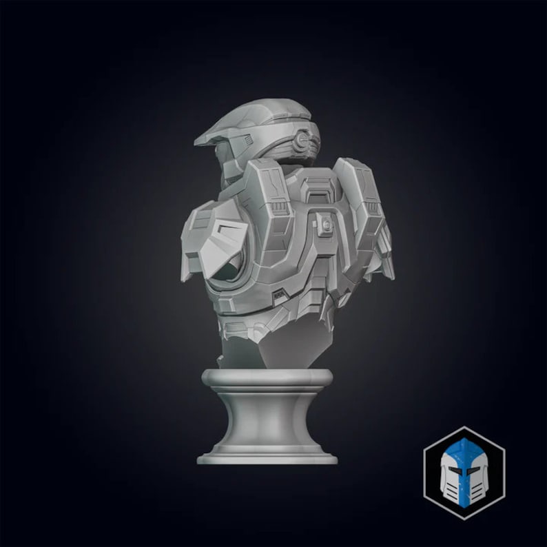 Master Chief Bust Halo 3d Printed - Etsy