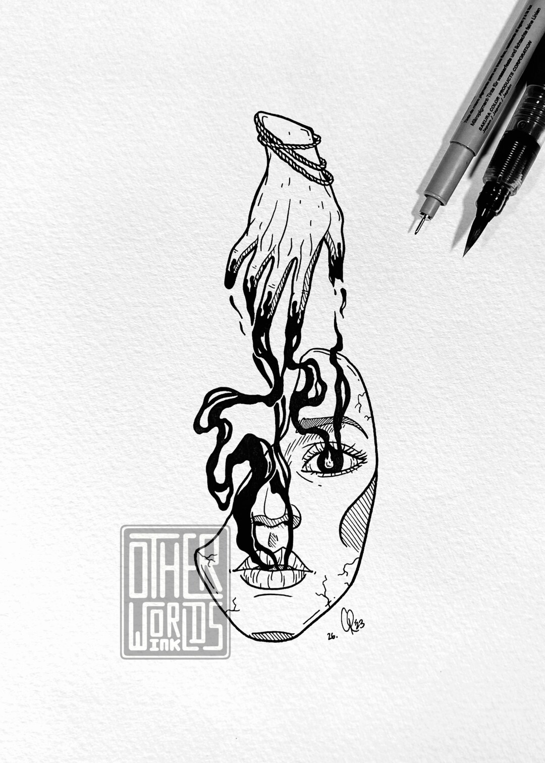 Remove - Inktober 2023 Original - Etsy