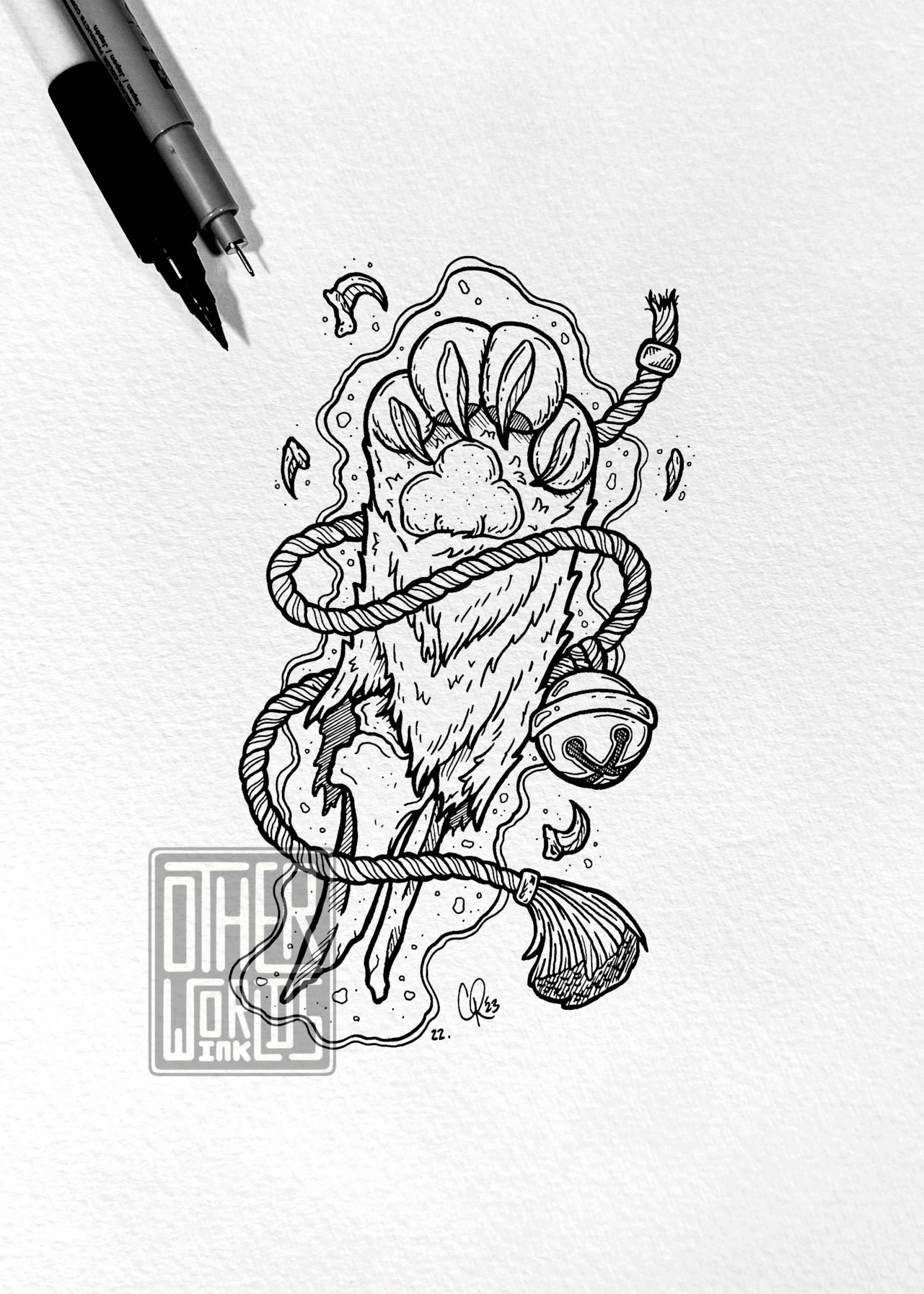 Scratchy Inktober 2023 Original - Etsy