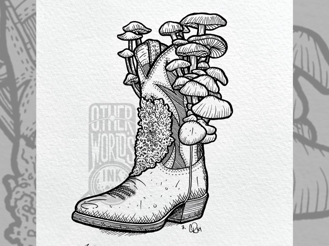 BOOTS - Inktober 2024 Original Piece - Etsy