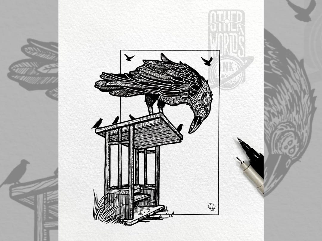 JUMBO - Inktober 2024 Original Piece - Etsy