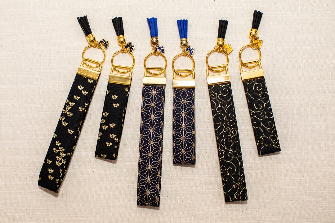 Asian Oriental Handmade Key Fob With Tassel & Butterfly Charm (wristlet ...