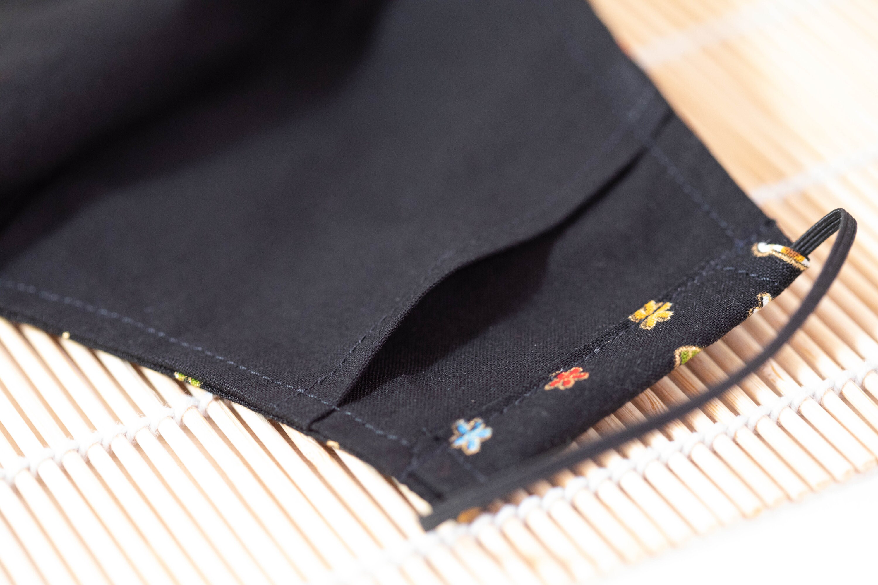 Asian Oriental Kawaii Good Luck Maneki Neko Face Mask black | Etsy