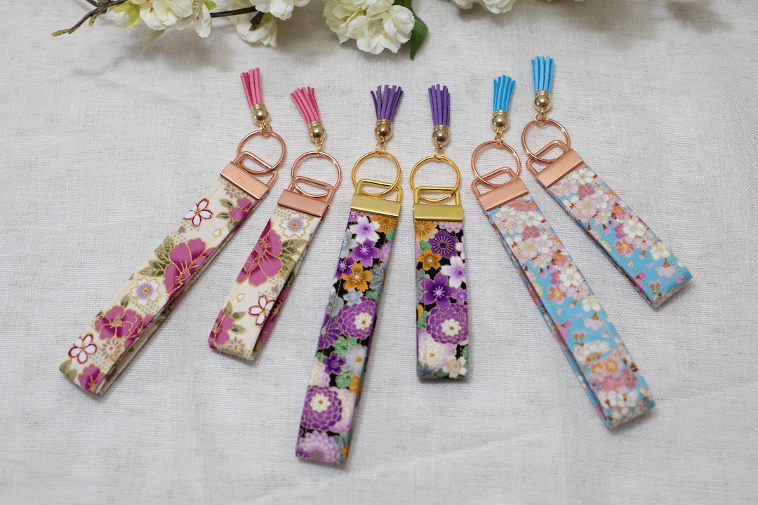 Asian Oriental Handmade Key Fob With Tassel (wristlet or Mini Size) - Etsy