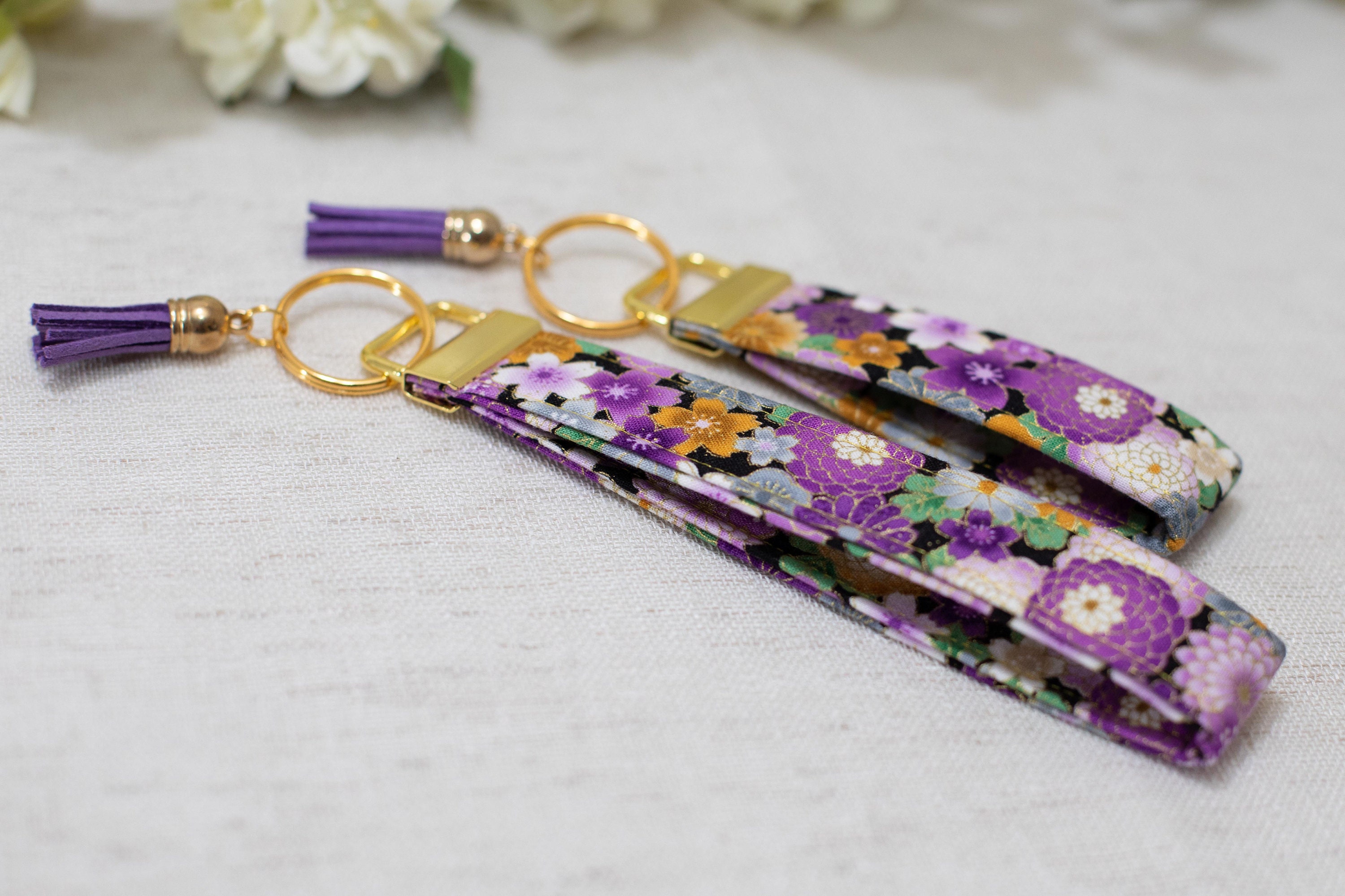 Asian Oriental Handmade Key Fob With Tassel (wristlet or Mini Size) - Etsy