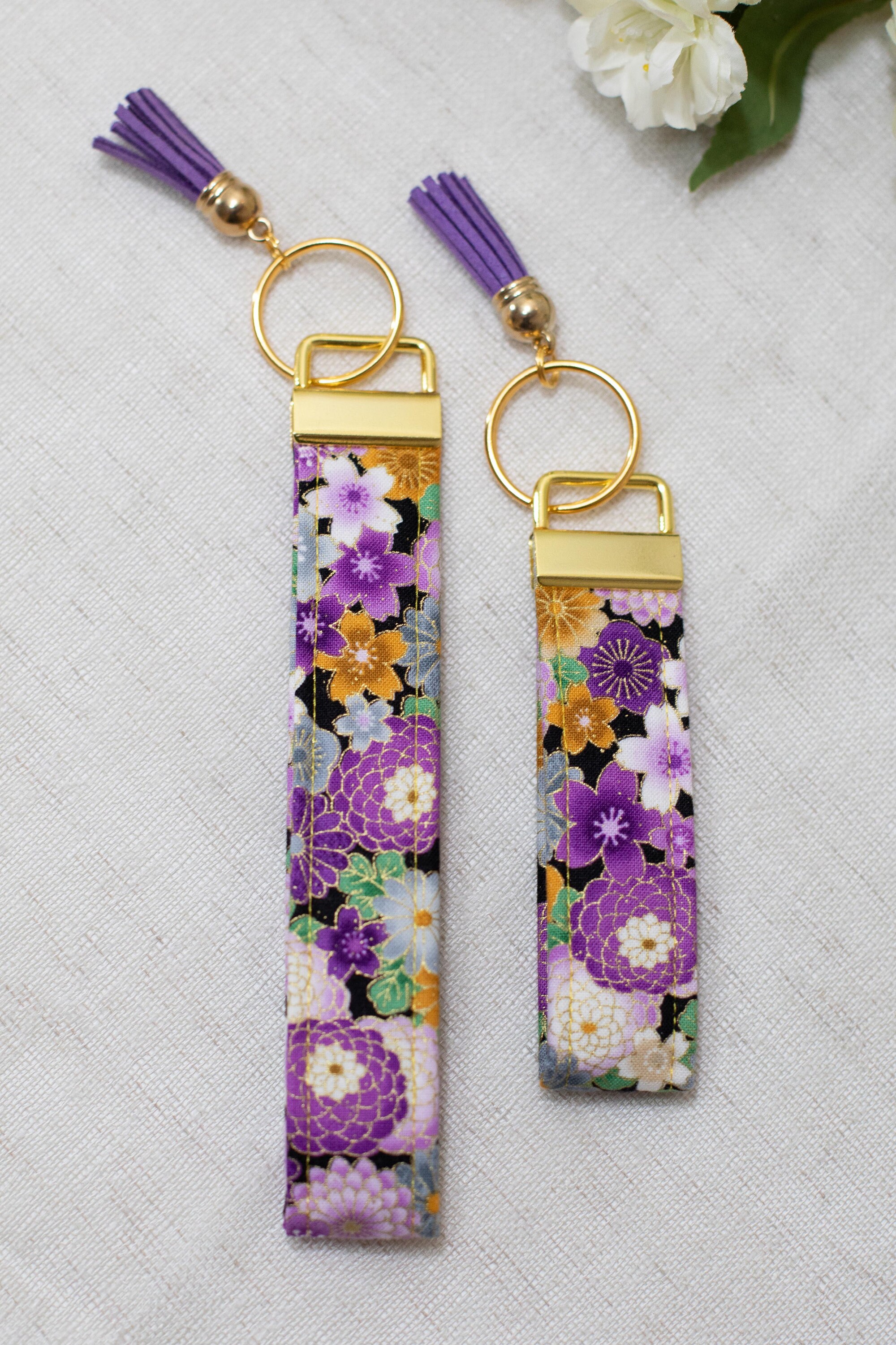 Asian Oriental Handmade Key Fob With Tassel (wristlet or Mini Size) - Etsy