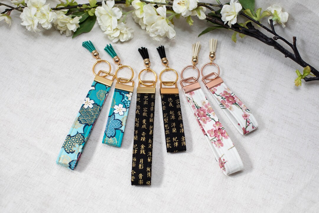 Asian Oriental Handmade Key Fob With Tassel (wristlet or Mini Size) - Etsy