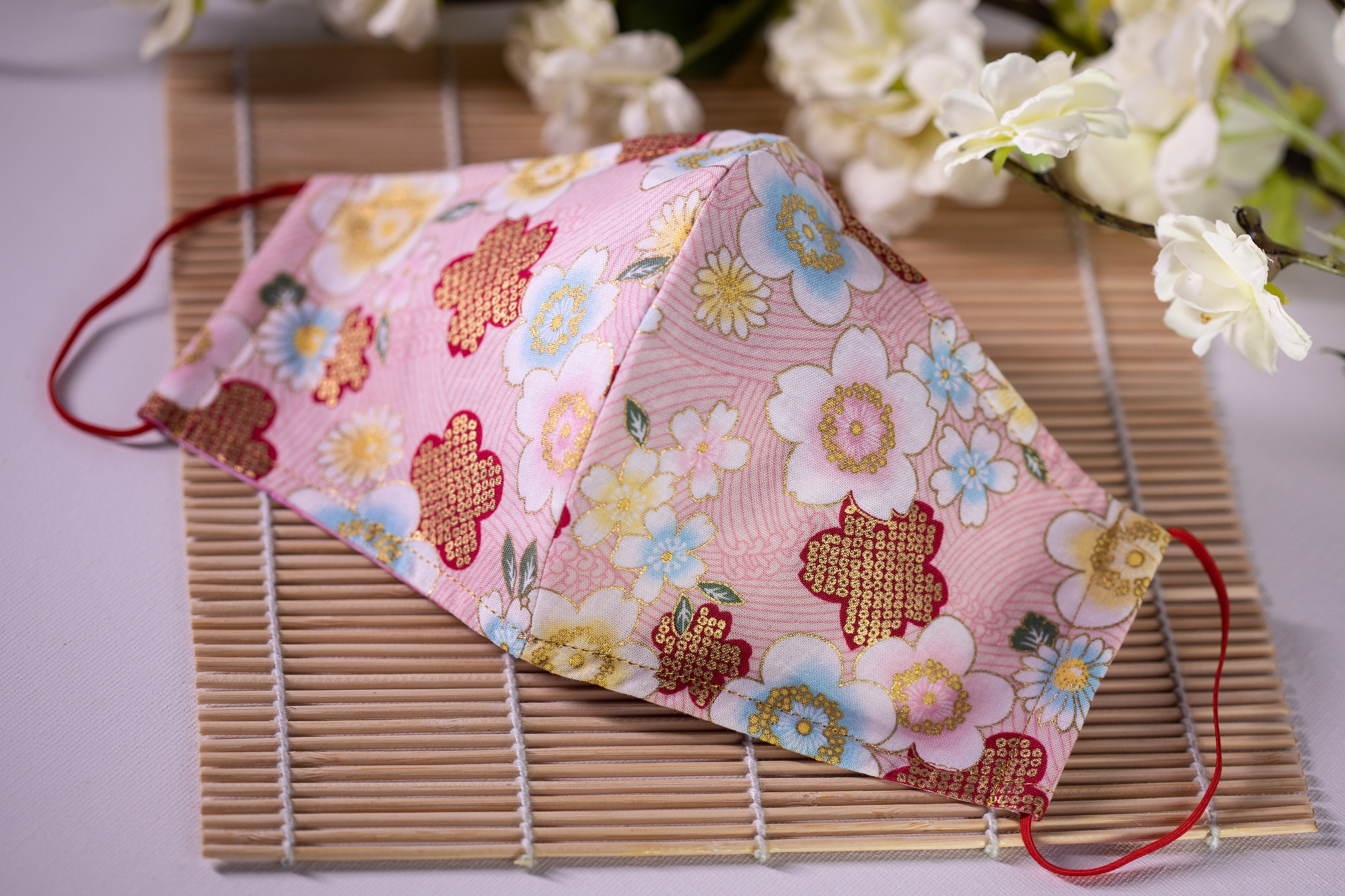 Asian Oriental Kawaii Pink Cherry Blossoms Face Mask Sakura | Etsy