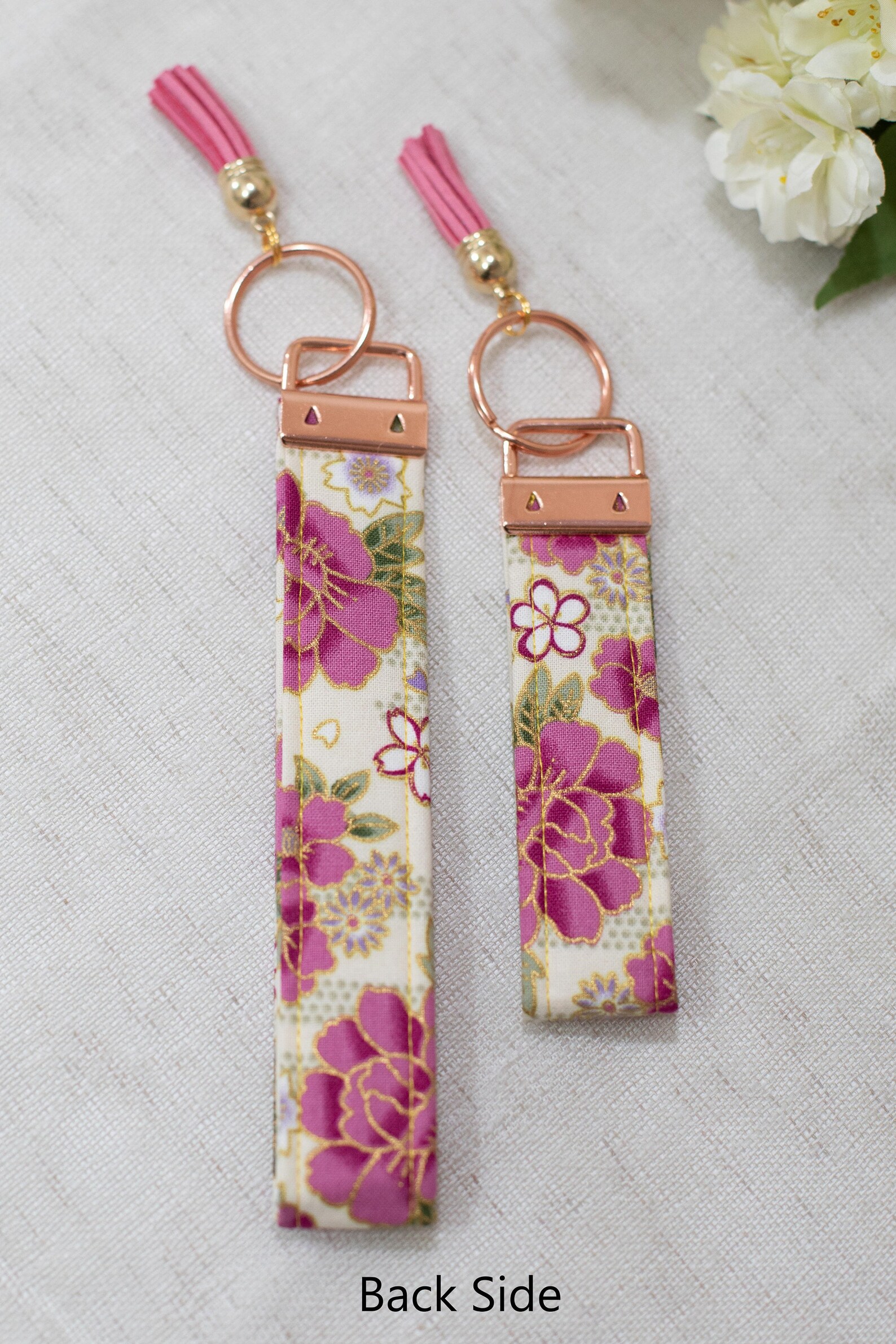 Asian Oriental Handmade Key Fob With Tassel (wristlet or Mini Size) - Etsy