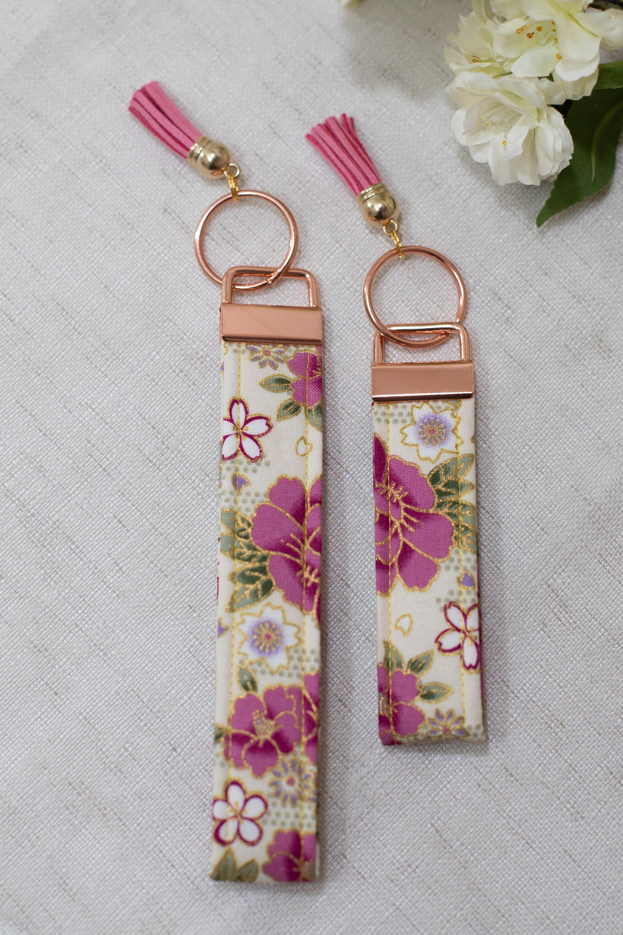 Asian Oriental Handmade Key Fob With Tassel (wristlet or Mini Size) - Etsy
