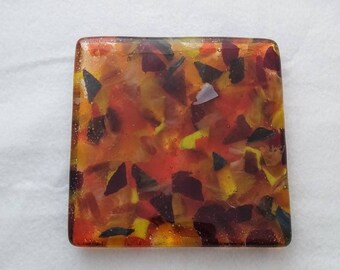 Fused Glass Trivet - Etsy