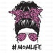 Mom Life Svg, Mom Life Pink Leopard Svg, Momlife, Png, Girl Face Messy ...