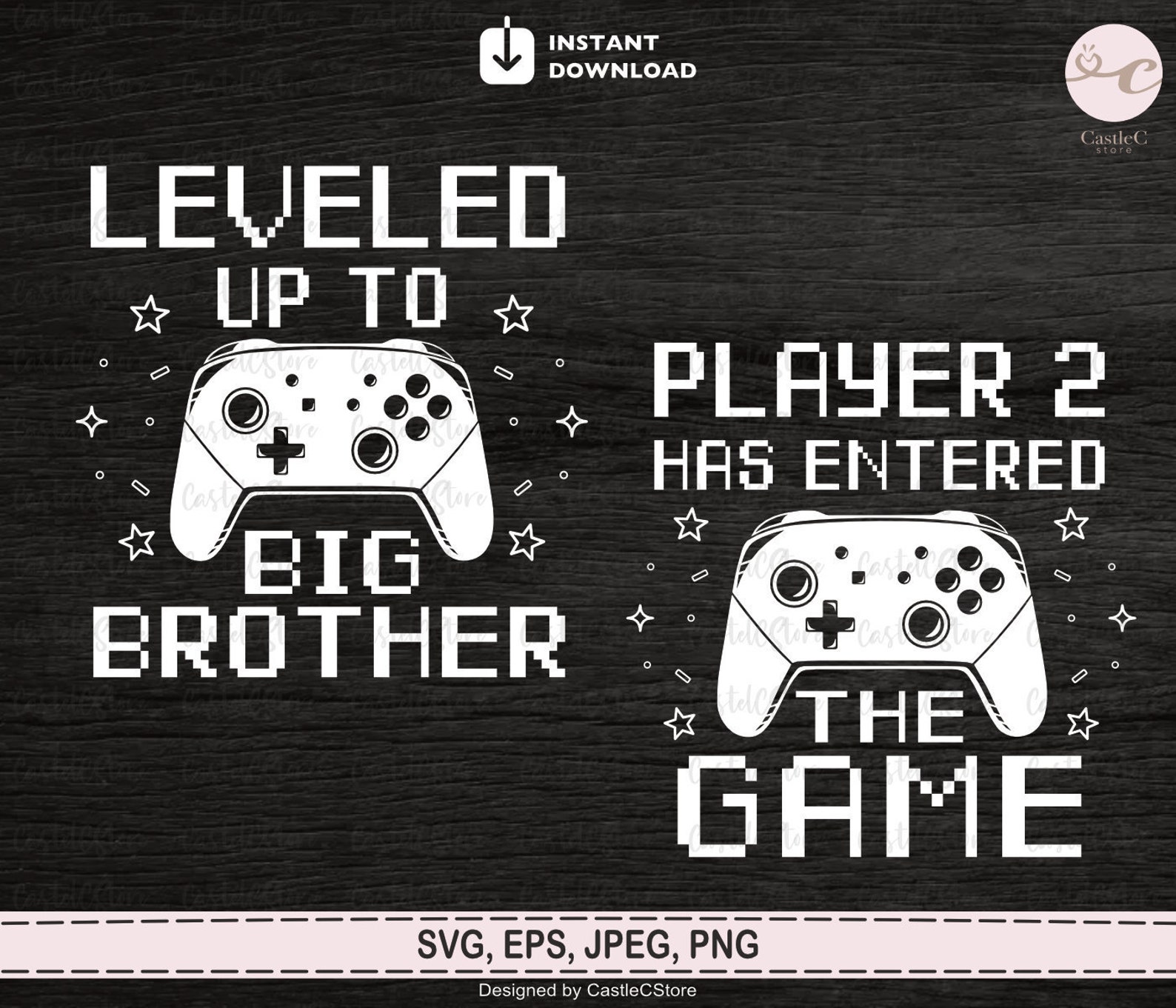 Leveled up to Big Brother Svg Player 2 Svg Png Game - Etsy